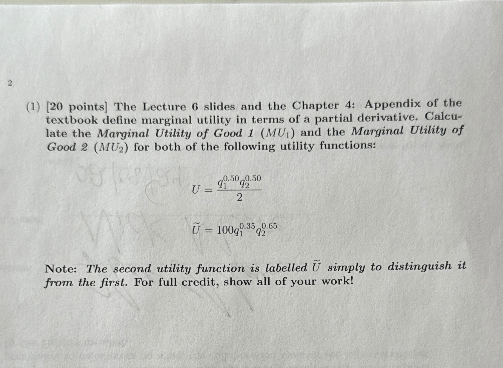 Solved (1) [20 ﻿points] ﻿The Lecture 6 ﻿slides and the | Chegg.com