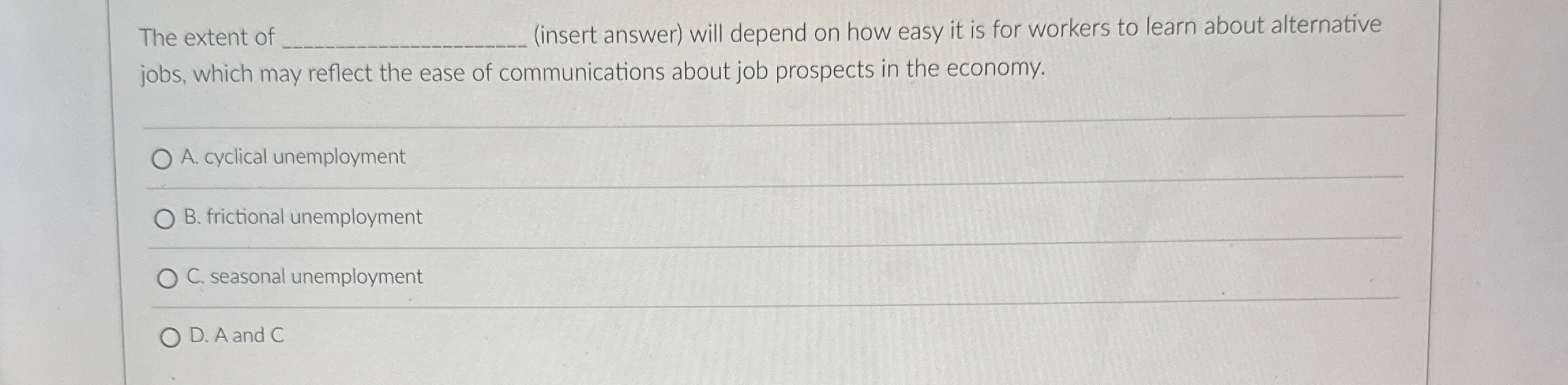 Solved The extent of (insert answer) ﻿will depend on how | Chegg.com