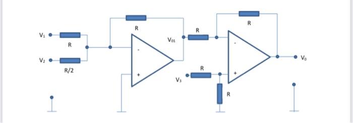 Solved Operational amplifiers used as follows are ideal. | Chegg.com