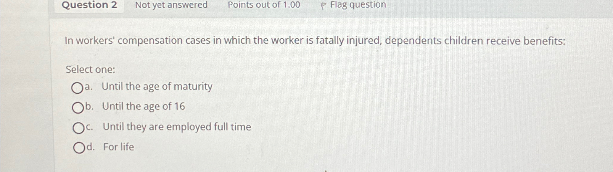 Solved Question 2Not yet answeredPoints out of 1.00Flag | Chegg.com
