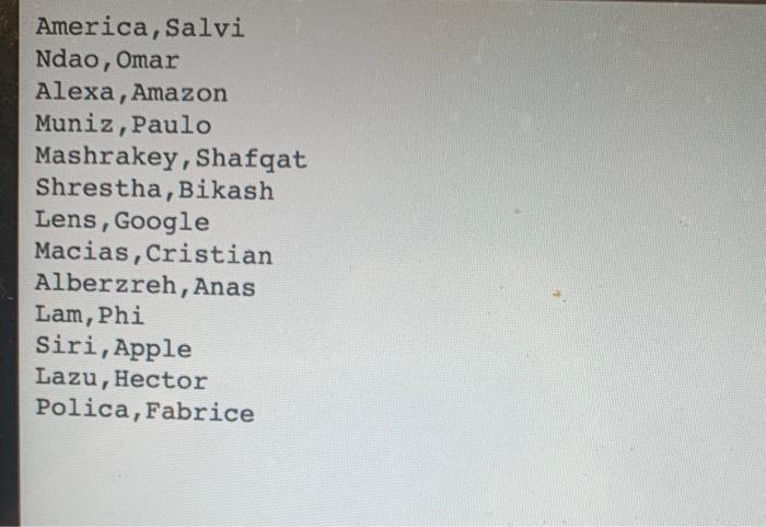 Solved python project follow instructions and use comments | Chegg.com