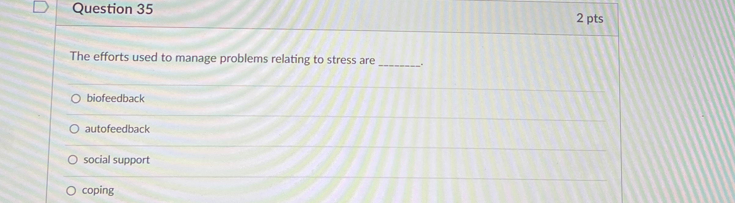 Solved Question 352 ﻿ptsThe efforts used to manage problems | Chegg.com