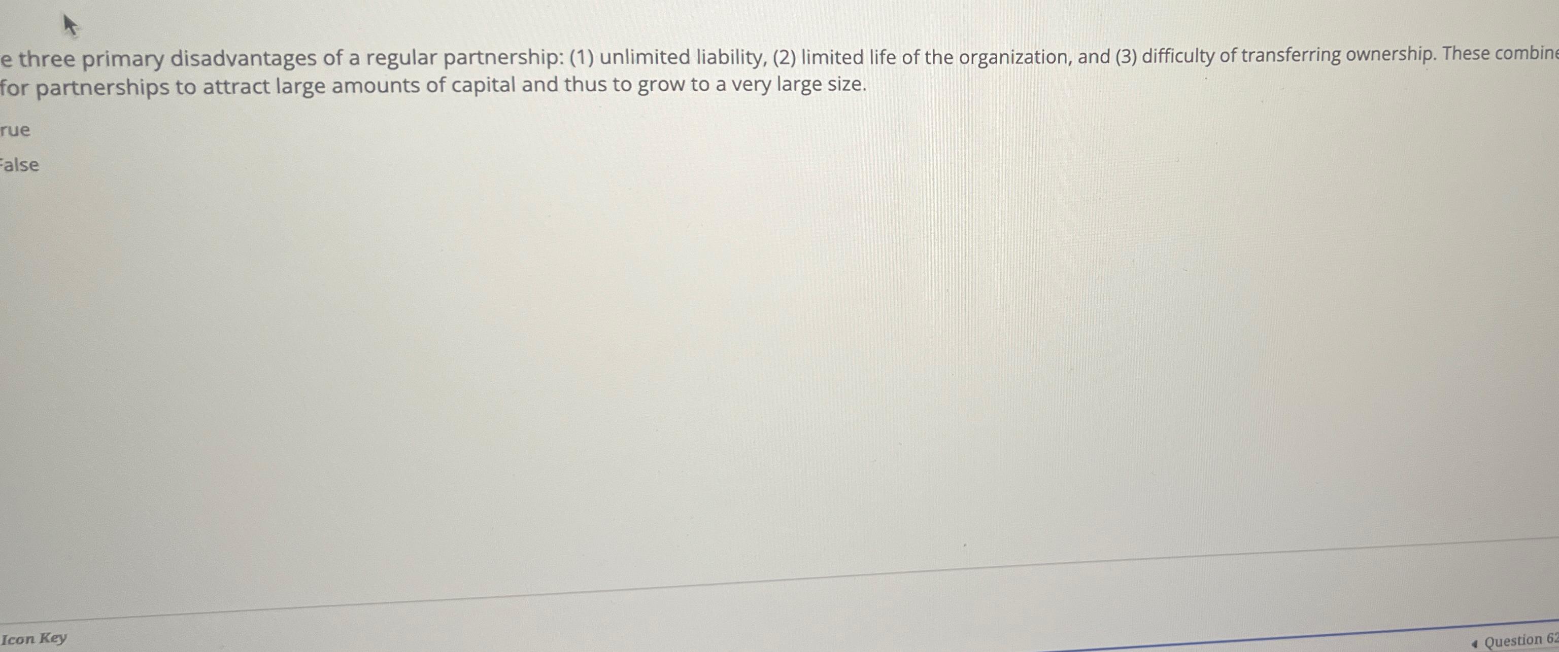 Solved e three primary disadvantages of a regular | Chegg.com