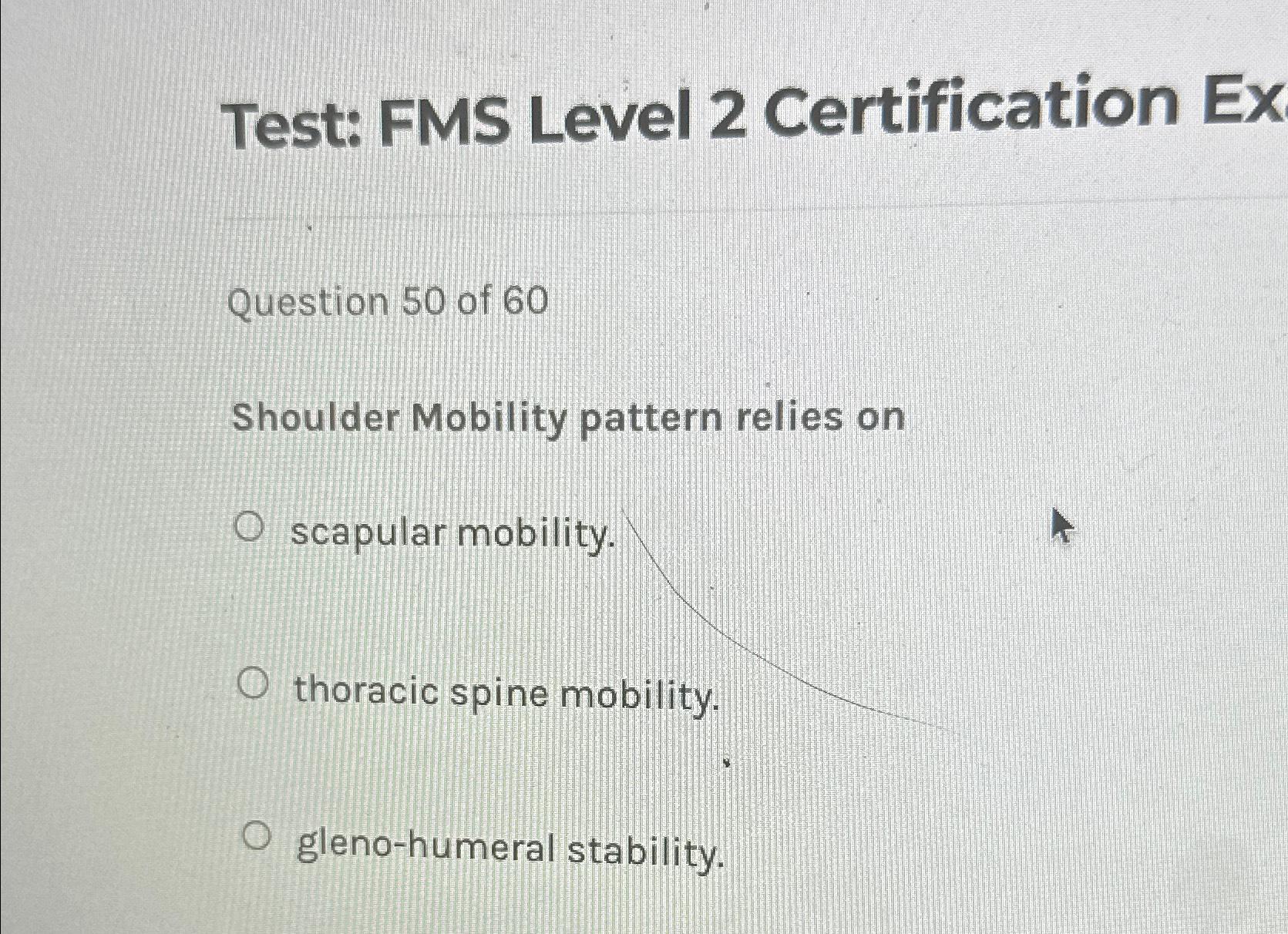 Solved Test: FMS Level 2 ﻿Certification ExQuestion 50 ﻿of | Chegg.com