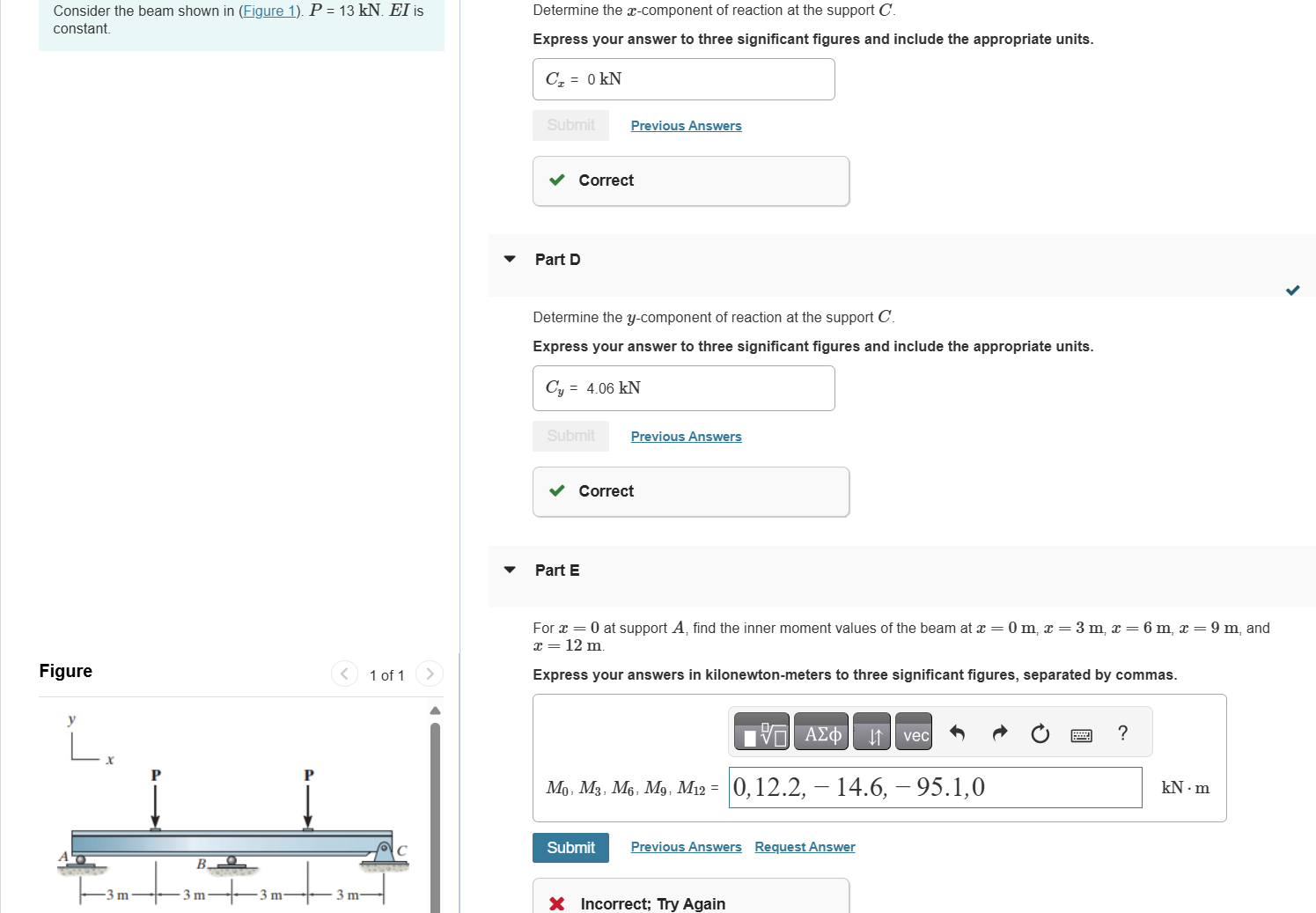 Consider the beam shown | Chegg.com