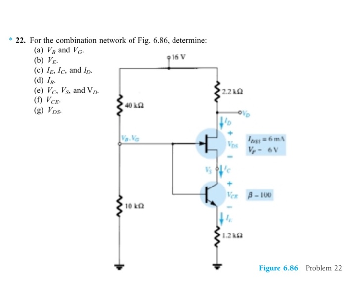 Solved 16V * 22. For the combination network of Fig. 6.86, | Chegg.com