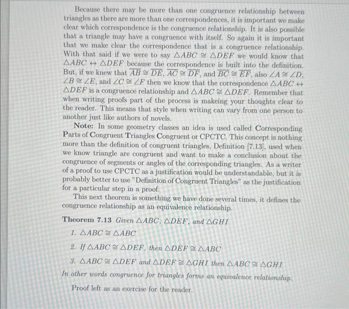 1.) ABC≅ ADC RetlexII 2) ABC DEF⇒ DEF≅ ABC | Chegg.com