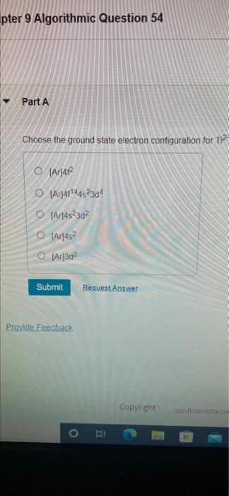 Solved pter 9 Algorithmic Question 54 Part A Choose the | Chegg.com Solved pter 9 Algorithmic Question 54 Part A Choose the | Chegg.com