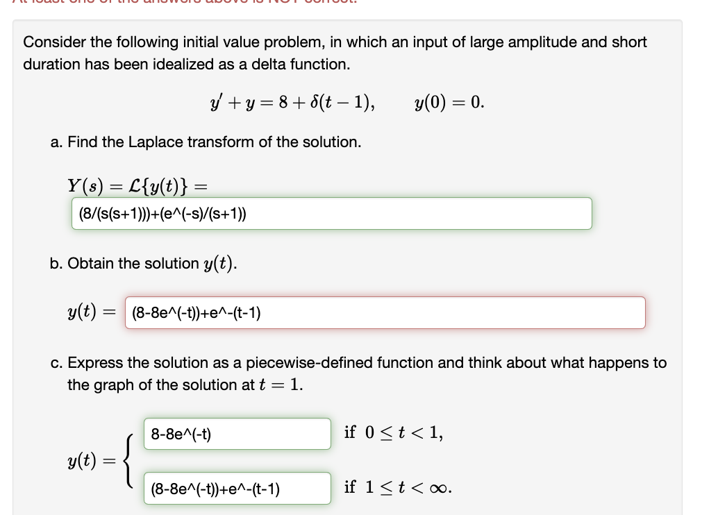 Solved Consider the following initial value problem, in | Chegg.com