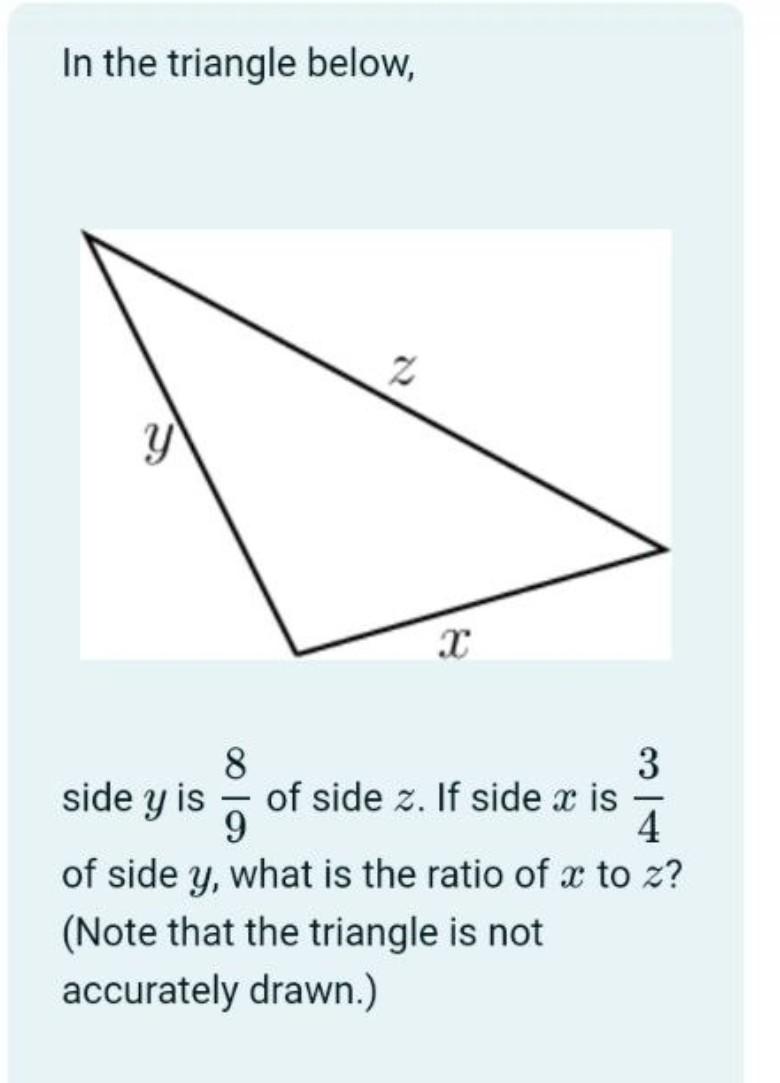Solved In the triangle below, side \\( y \\) is \\( | Chegg.com