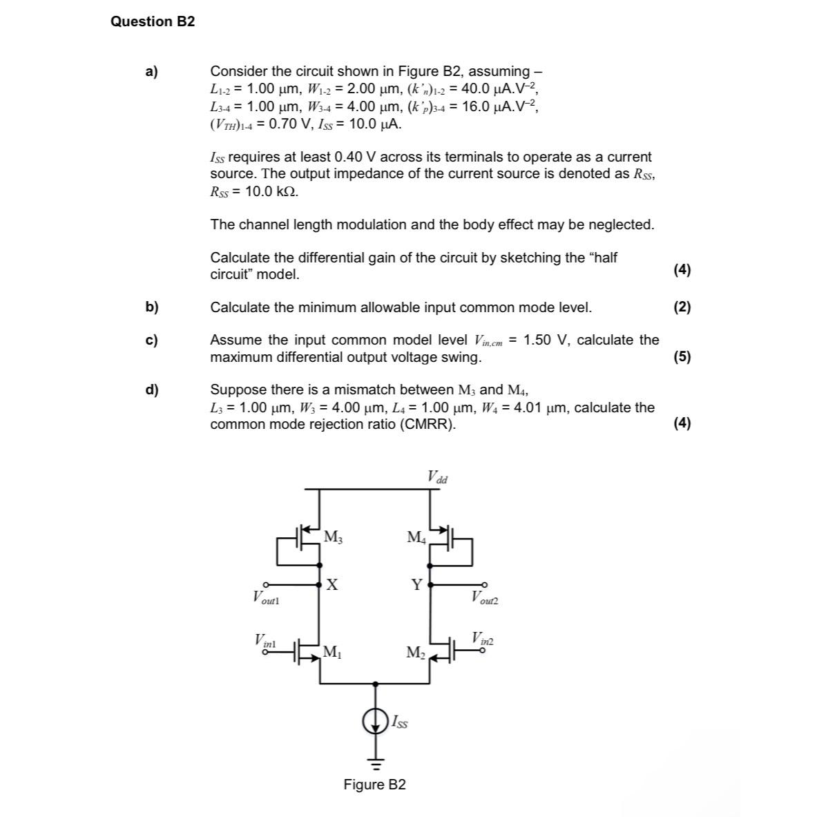 Question B2a) ﻿Consider the circuit shown in Figure | Chegg.com