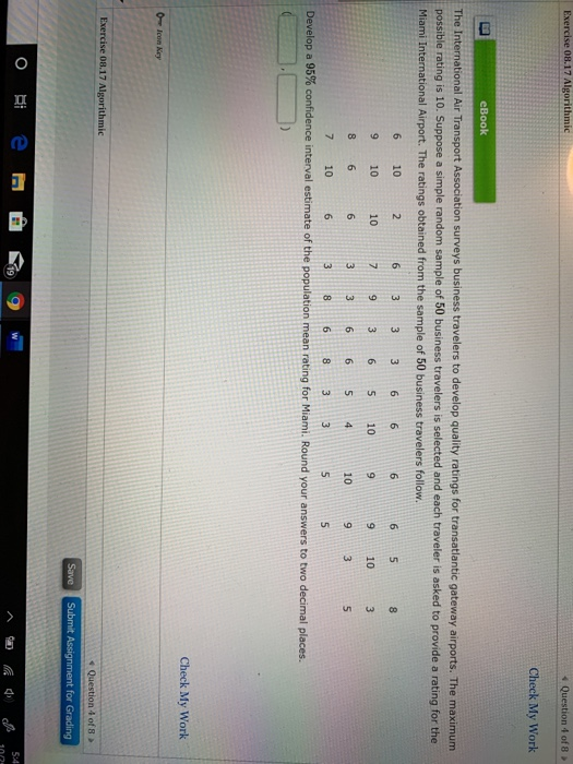 Solved Exercise 08.17 Algorithmic Question 4 of 8 Check My | Chegg.com