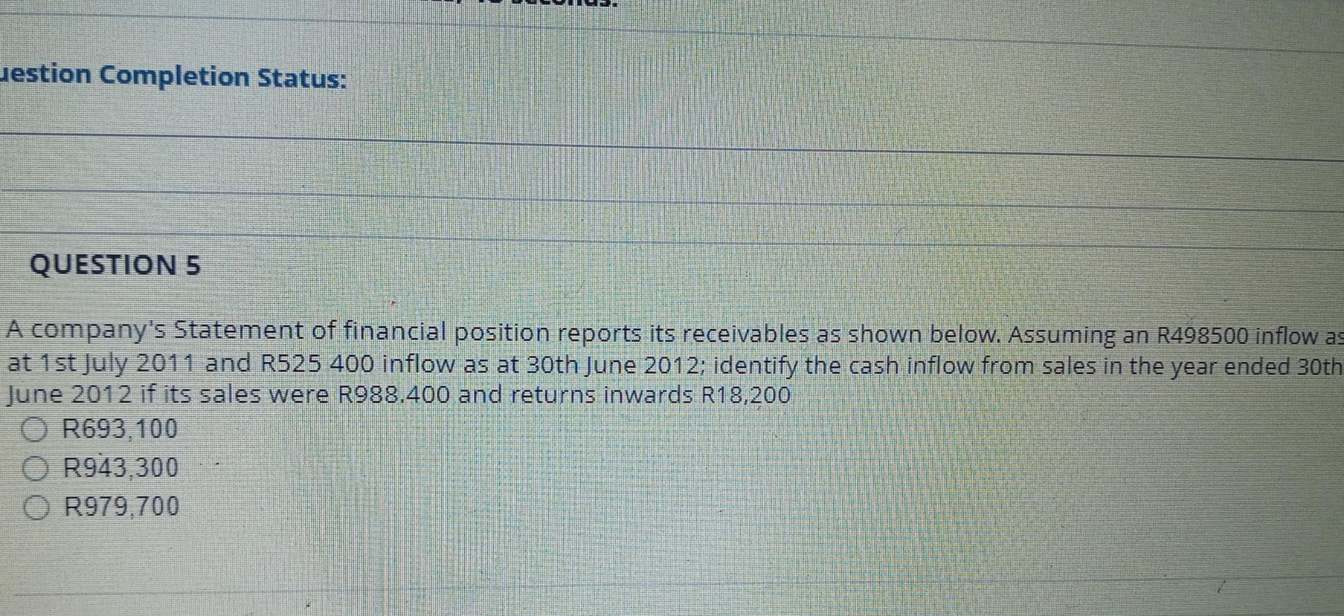 Solved Jestion Completion Status: QUESTIONS A company's | Chegg.com