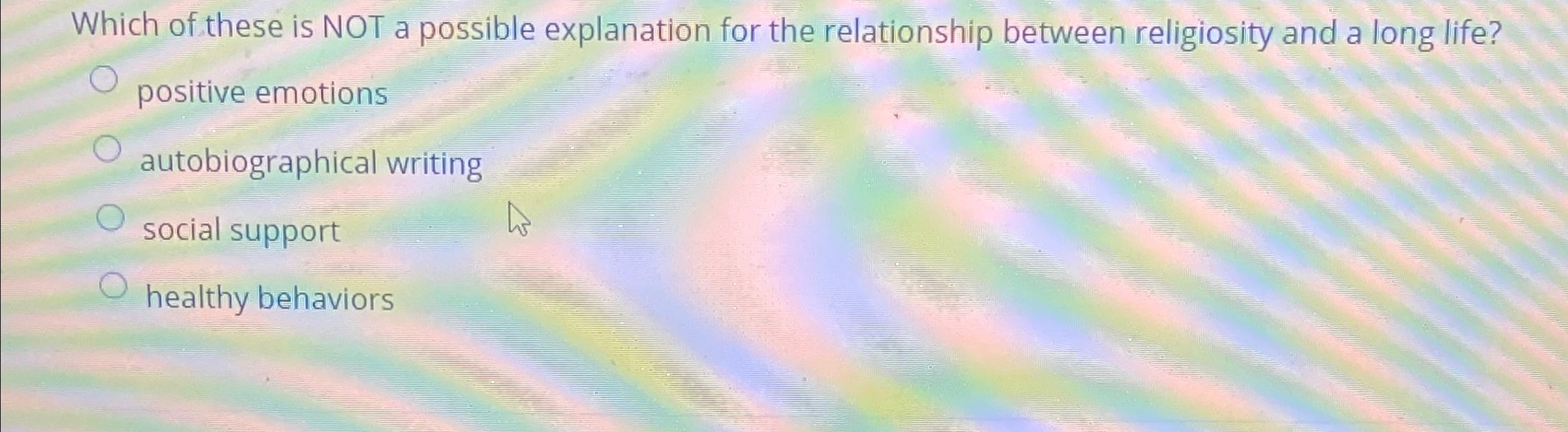 Solved Which of these is NOT a possible explanation for the | Chegg.com