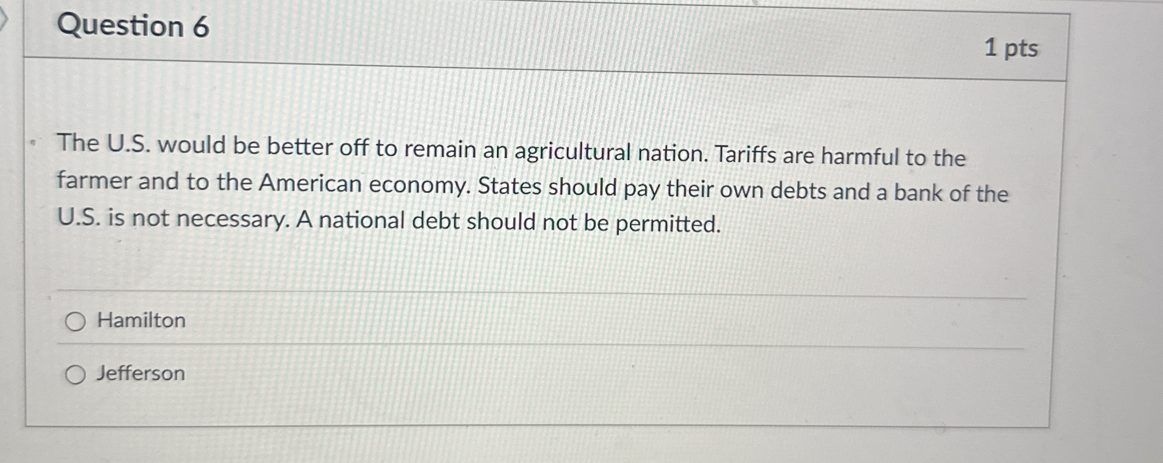 Solved Question 61 ﻿ptsThe U.S. ﻿would be better off to | Chegg.com