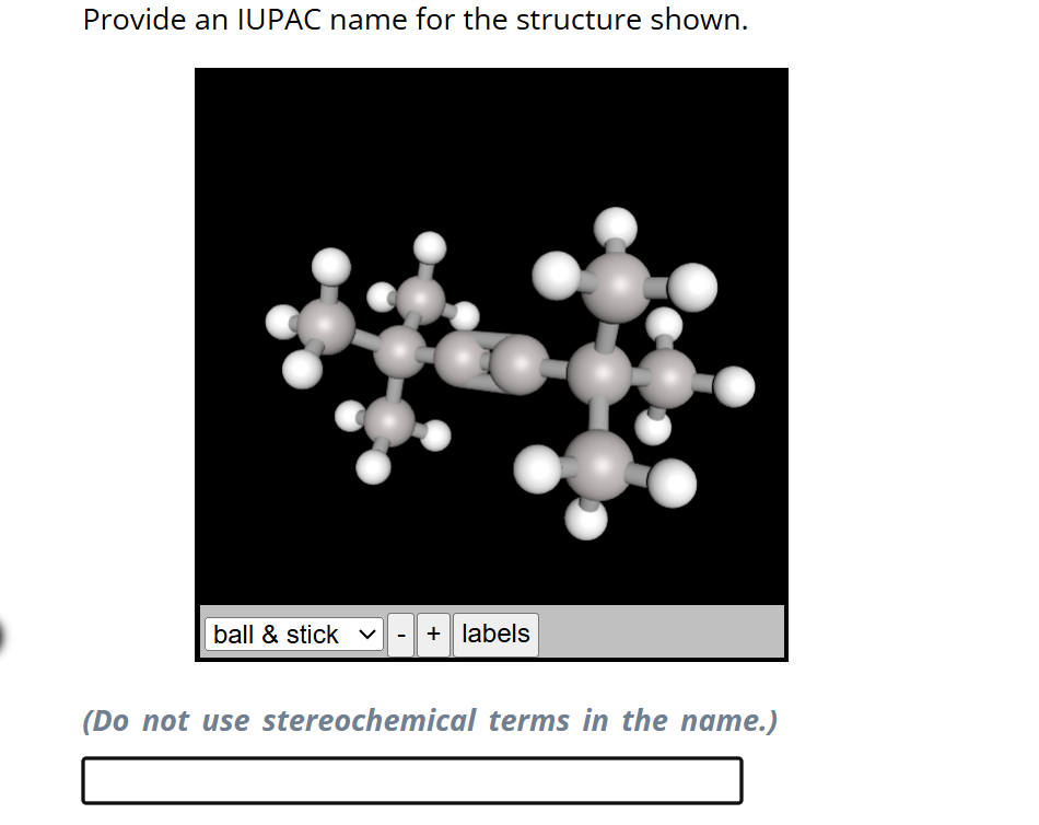 Provide an IUPAC name for the structure shown. (Do | Chegg.com