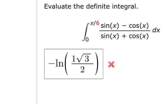 Solved Evaluate the definite integral. | Chegg.com