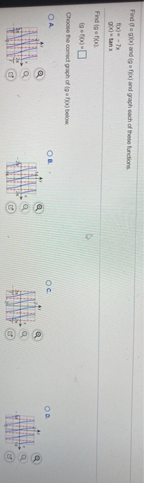 Solved Find (fog)(x) and (gof)(x) and graph each of these | Chegg.com