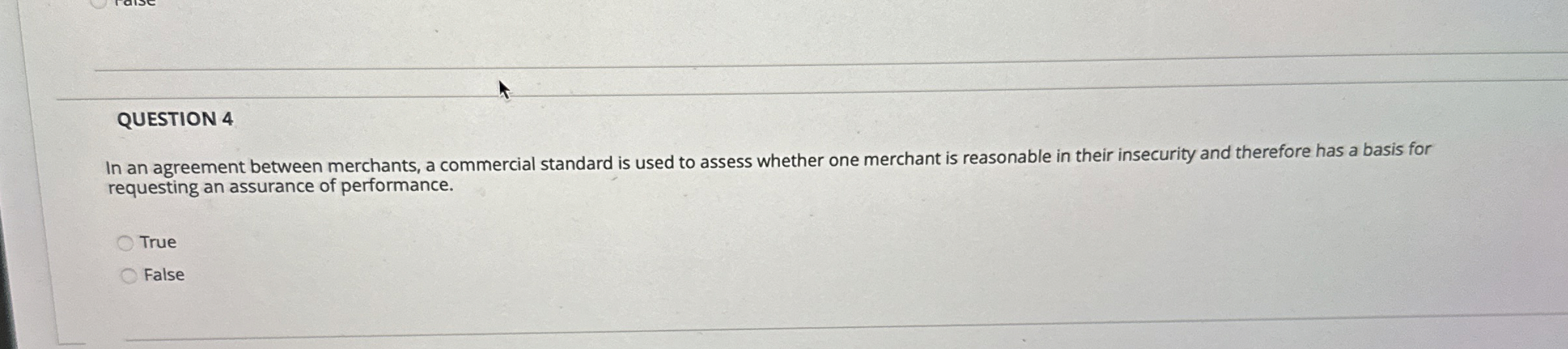 Solved QUESTION 4In an agreement between merchants, a | Chegg.com
