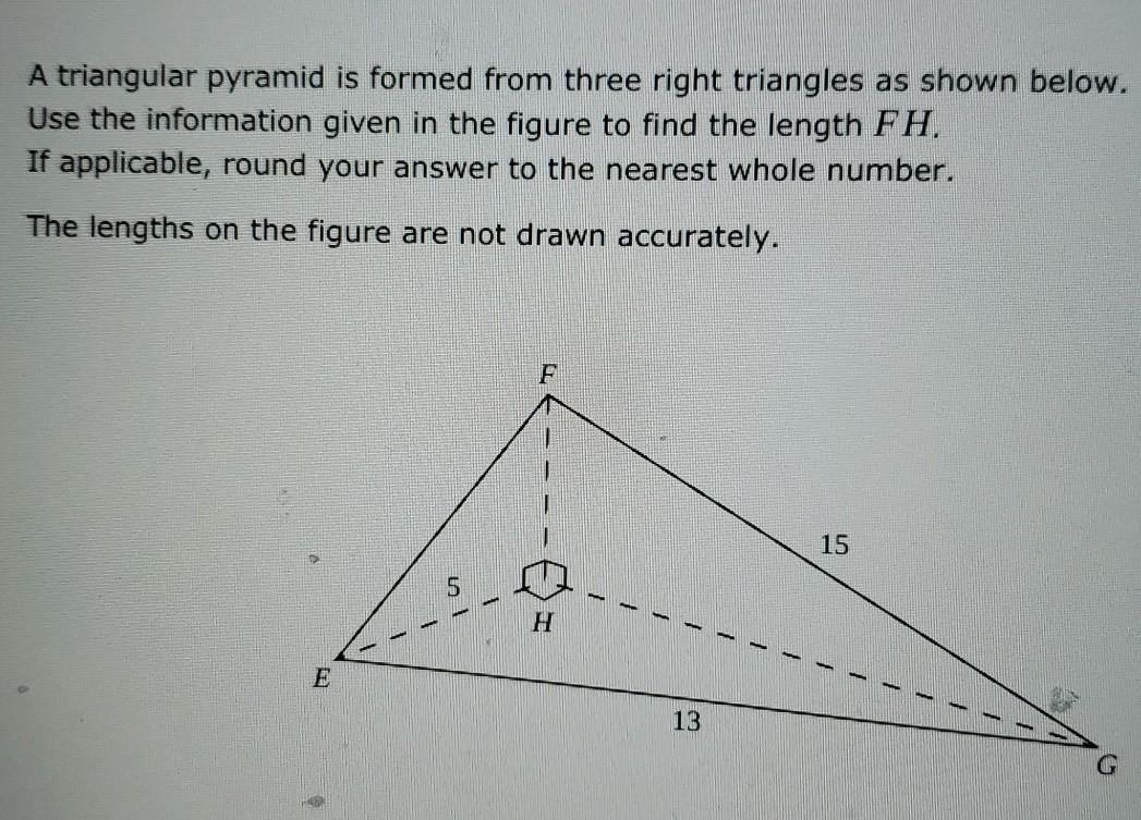 Solved A triangular pyramid is formed from three right | Chegg.com
