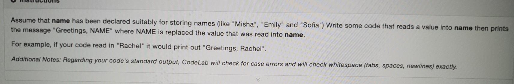 Solved Assume that name has been declared suitably for | Chegg.com
