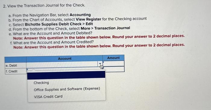 Solved EM6.7 Checking Debit Card Required: Complete the | Chegg.com