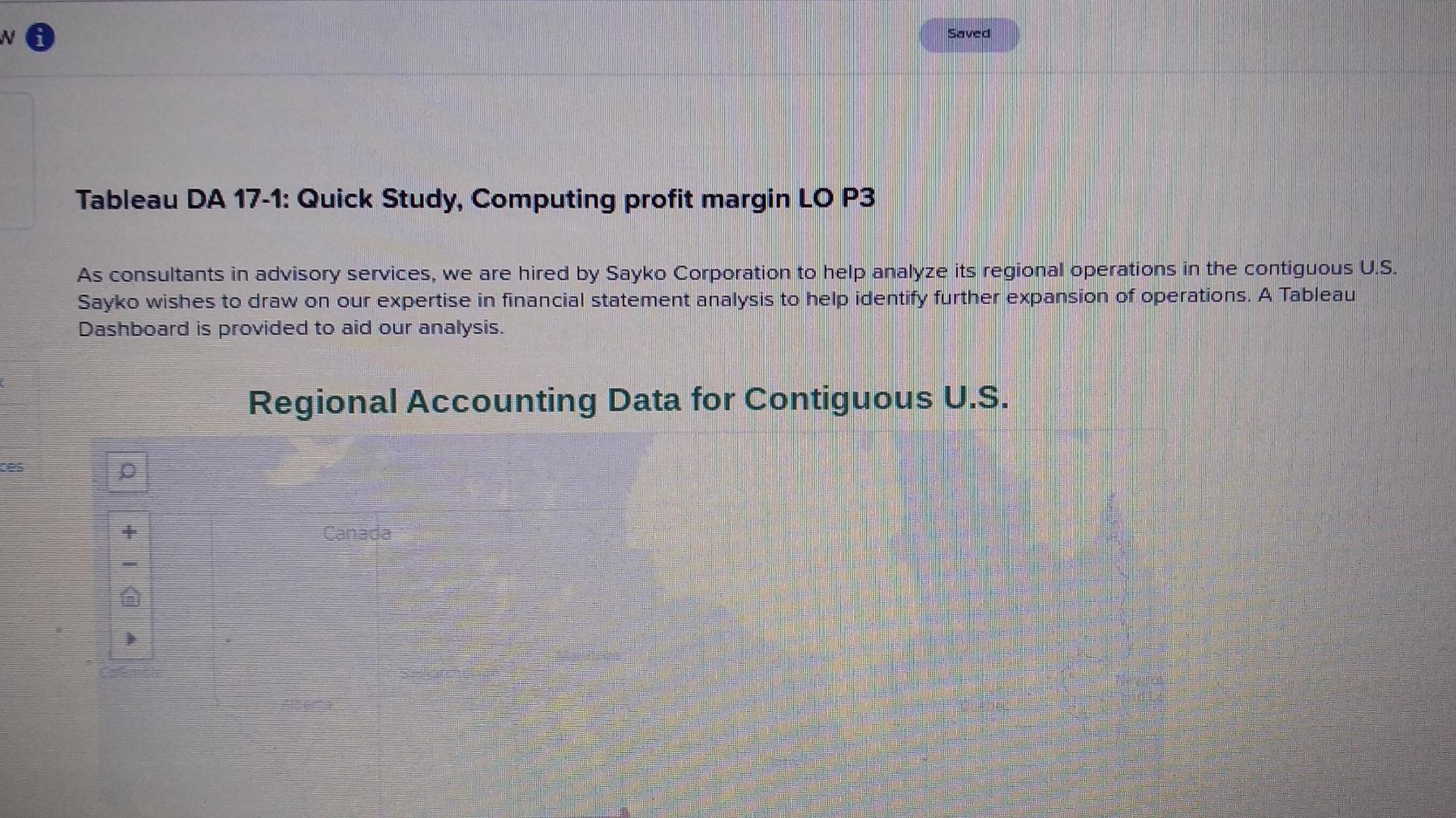 Solved N Saved Tableau DA 17-1: Quick Study, Computing | Chegg.com