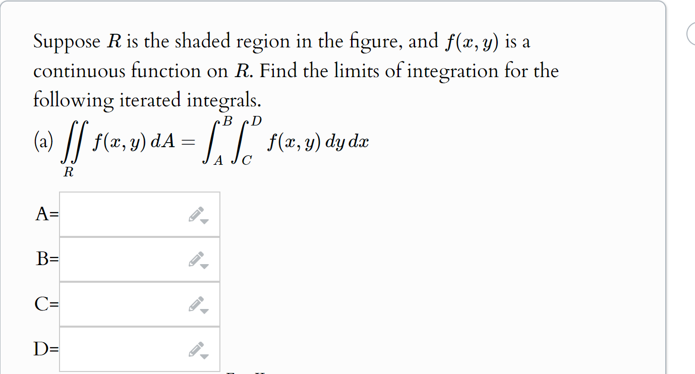 Suppose R is ﻿the shaded region in ﻿the figure, and | Chegg.com