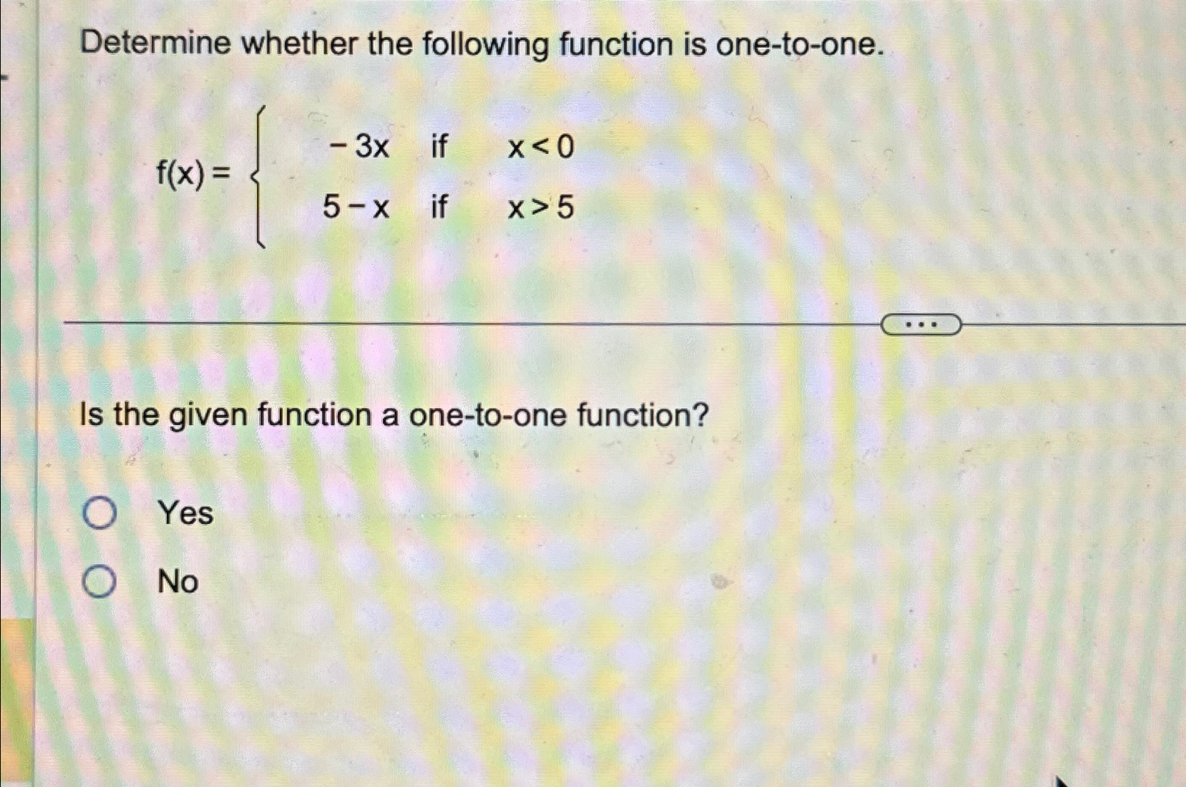 Solved Determine whether the following function is | Chegg.com