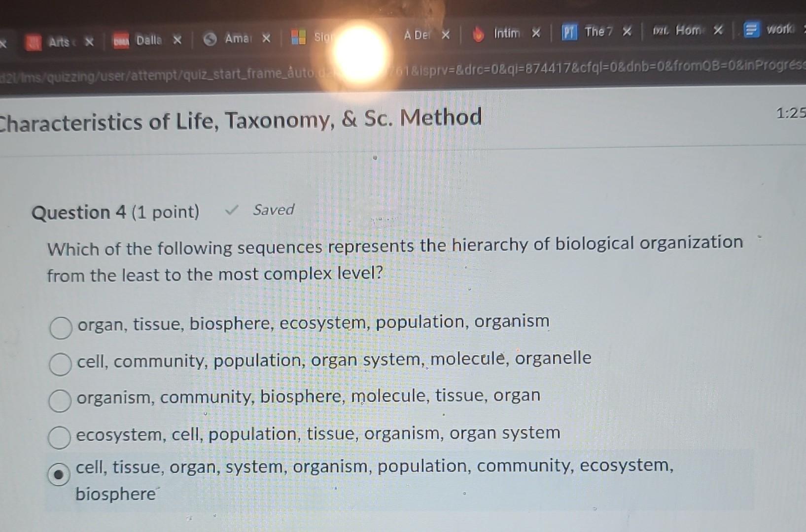 Solved haracteristics of Life, Taxonomy, \& Sc. Method | Chegg.com