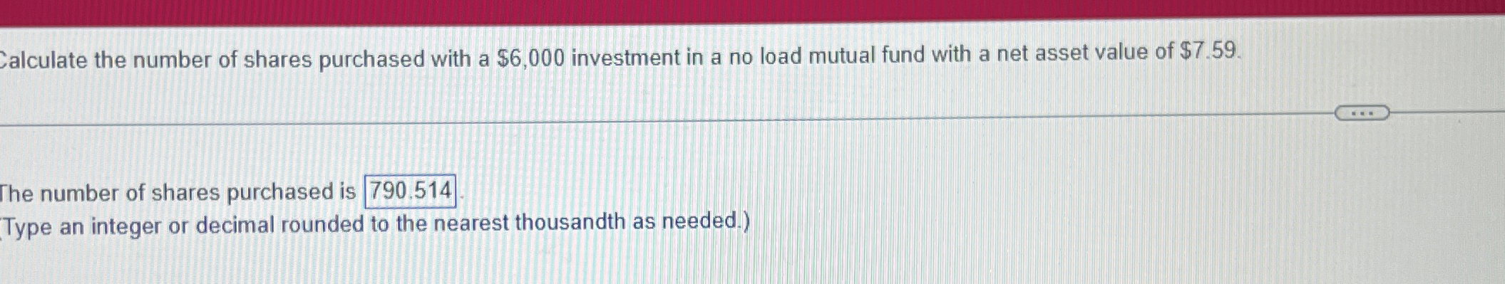 Solved Calculate the number of shares purchased with a | Chegg.com