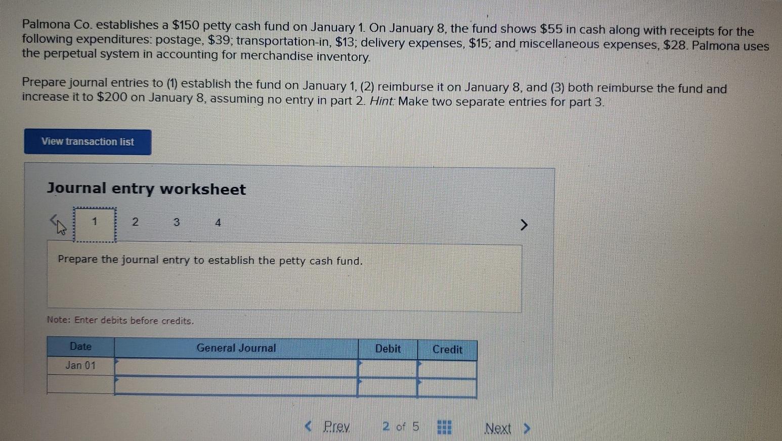 Solved Journal entry worksheet 1 2 3 4 Record the | Chegg.com