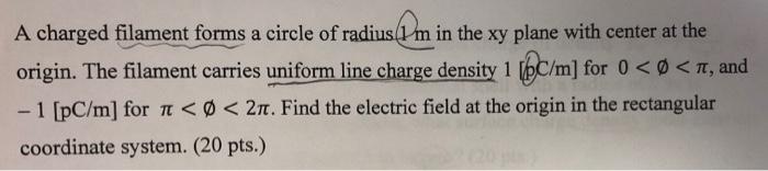 Solved find the electric field at origin in the rectangular | Chegg.com