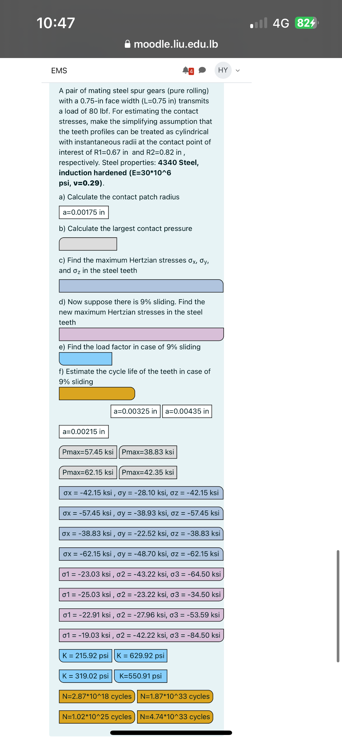 Solved A pair of ﻿mating steel spur gears (pure ﻿rolling) | Chegg.com