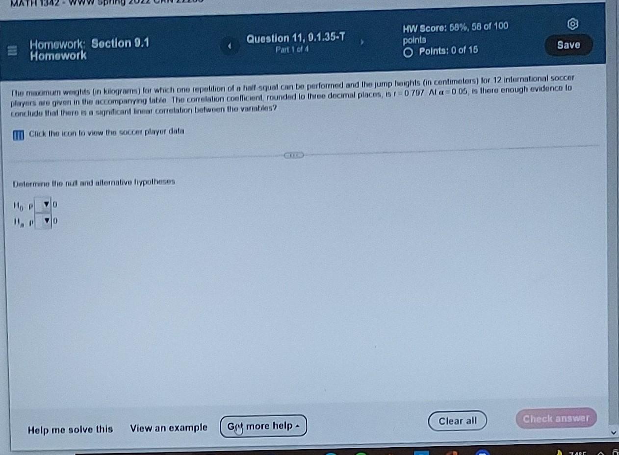 Solved MATH 1342 Homework: Section 9.1 Homework Question 11, | Chegg.com