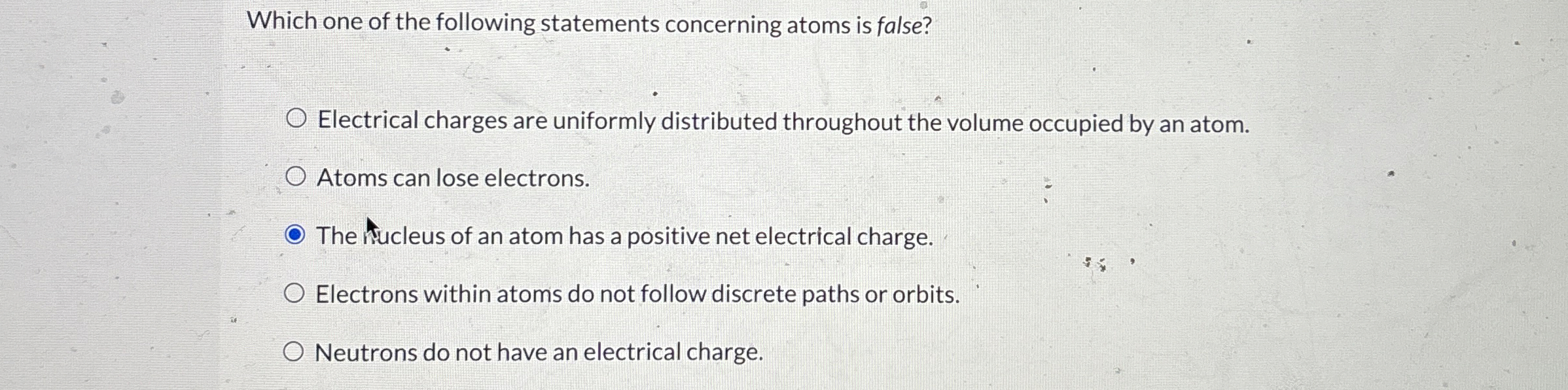 Solved Which one of the following statements concerning | Chegg.com