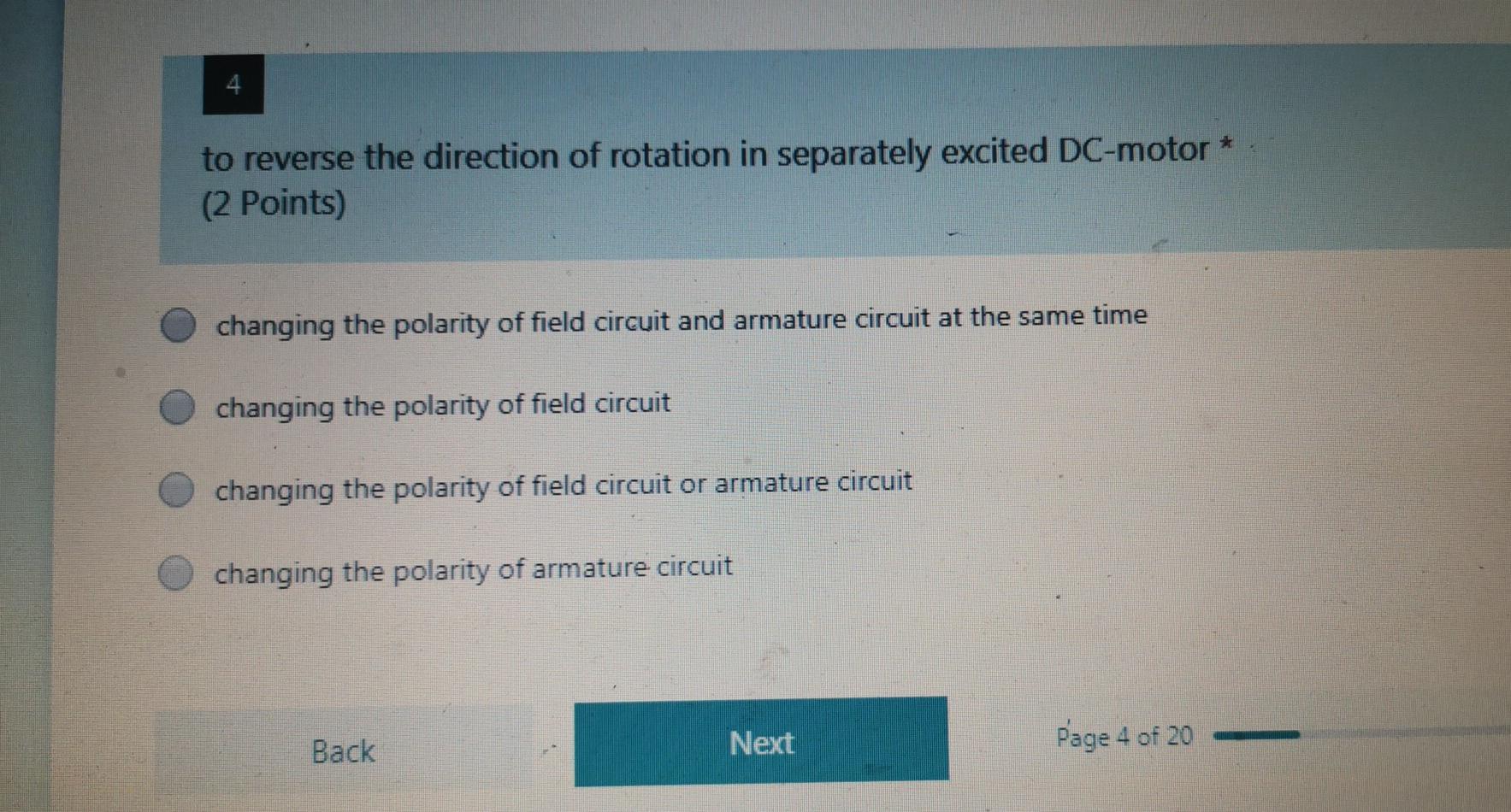 Solved to reverse the direction of rotation in separately | Chegg.com