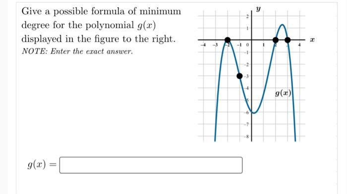 Solved Give a possible formula of minimum degree for the | Chegg.com