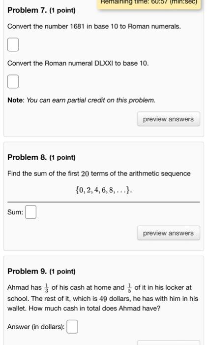 Solved Convert the number 1681 in base 10 to Roman numerals. | Chegg.com