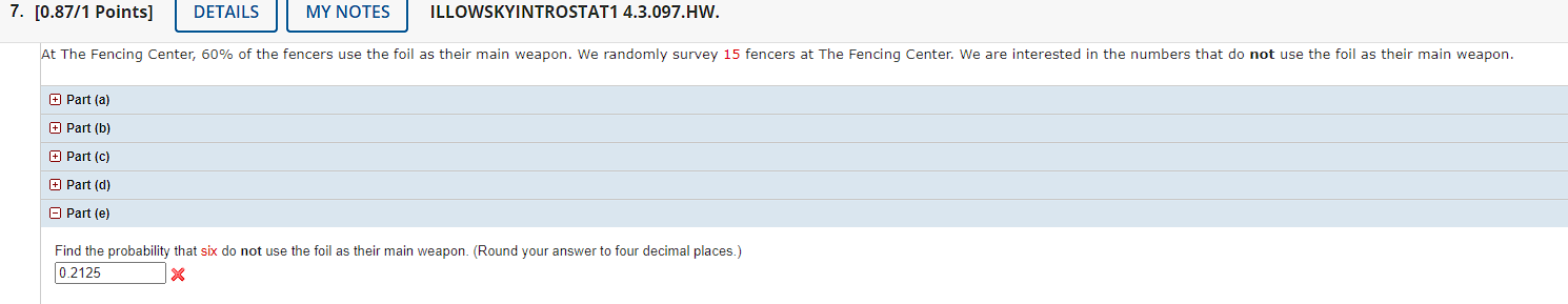 Solved At The Fencing Center, 60% ﻿of the fencers use the | Chegg.com