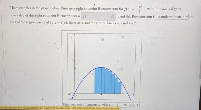 Solved The rectangles in the graph below illustrate a left | Chegg.com