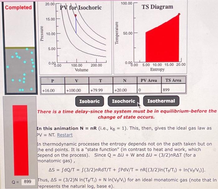 29. What is the change in entropy during isobaric | Chegg.com