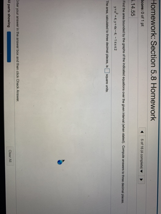 Solved Homework Section 5 8 Homework Score 0 Of 1 Pt 5 Of