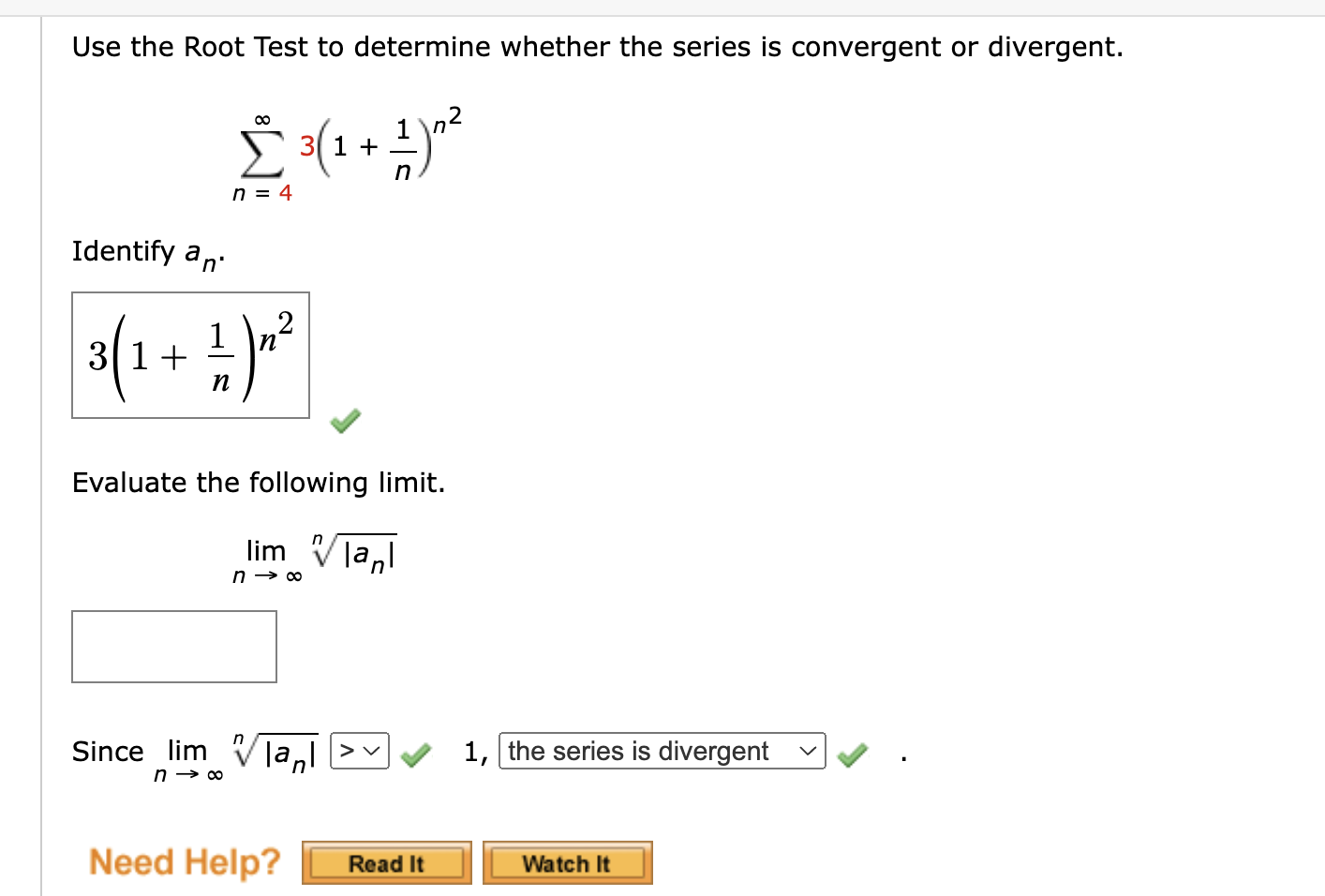 Solved Use the Root Test to determine whether the series is | Chegg.com