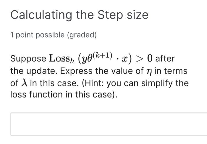Solved In this problem, we will try to understand the loss | Chegg.com