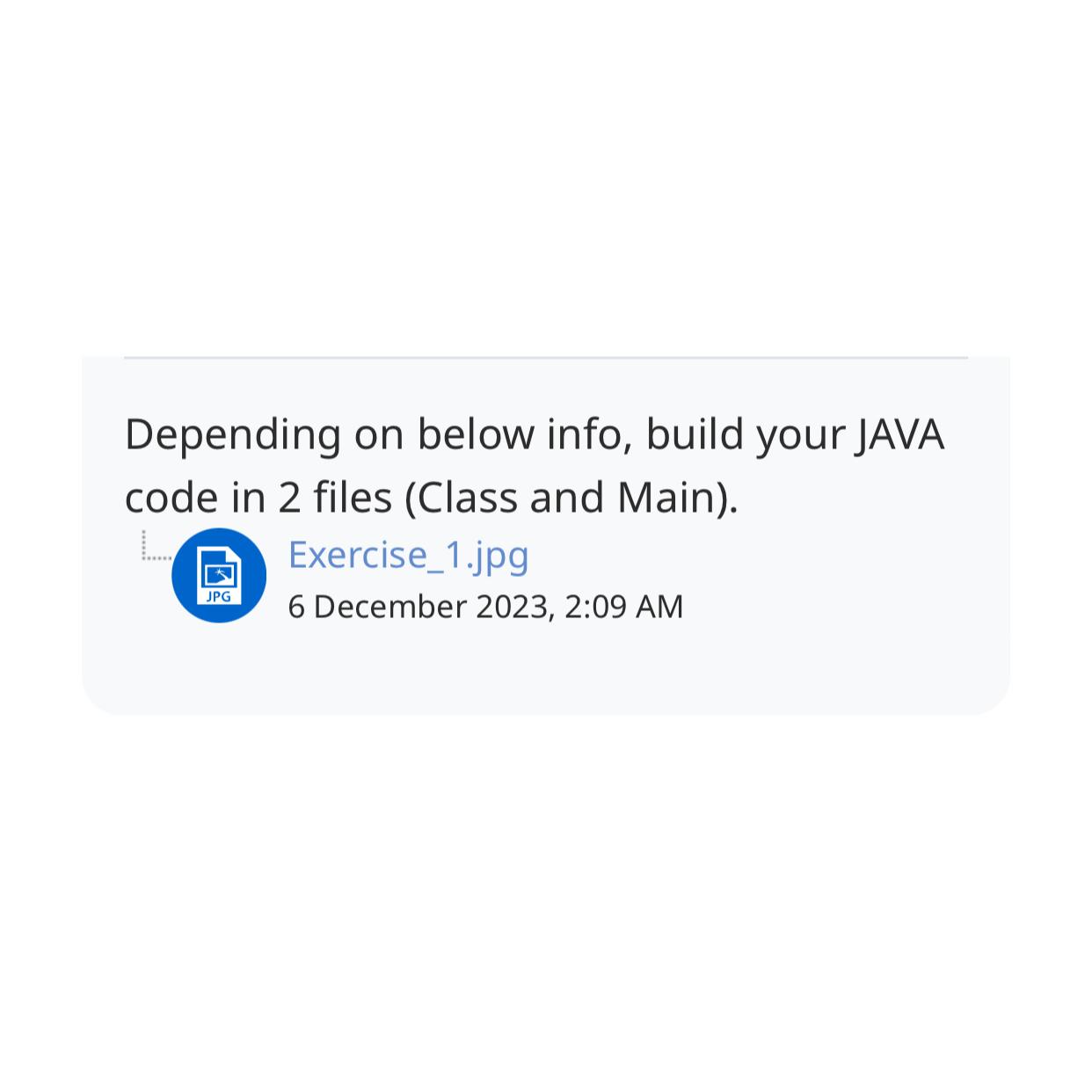 Solved Depending on below info, build your JAVA code in 2 | Chegg.com