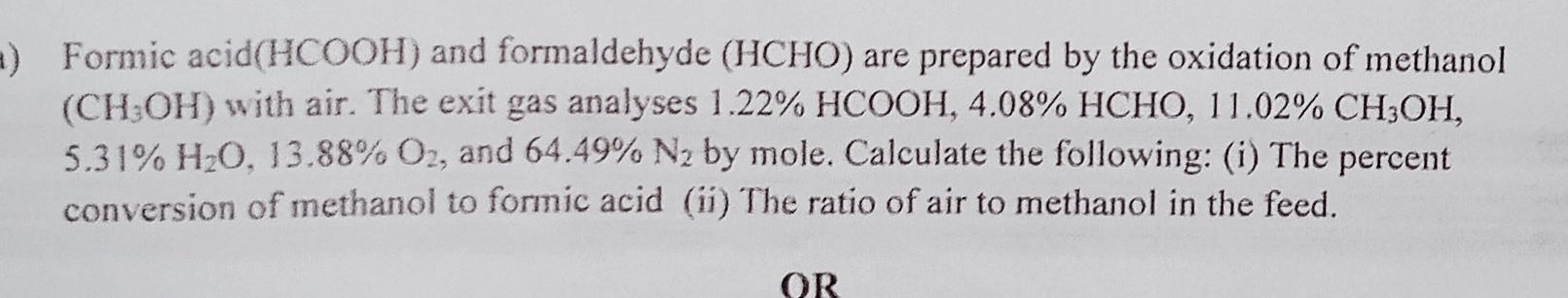 Solved Formic acid(HCOOH) ﻿and formaldehyde (HCHO) ﻿are | Chegg.com