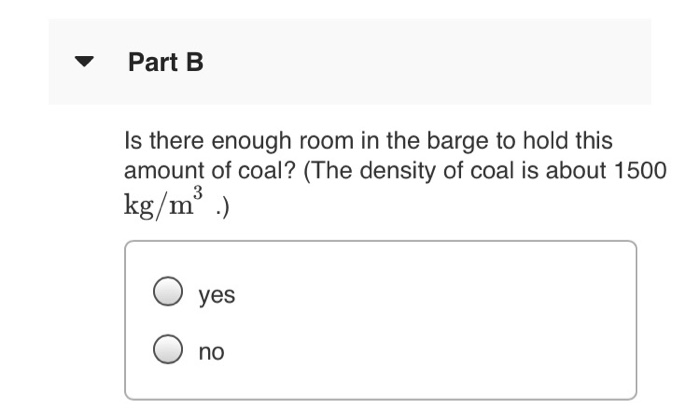 Solved An open barge has the dimensions shown in the figure. | Chegg.com