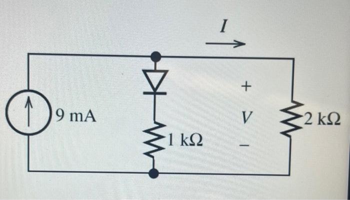 Solved Find I,V for piecewise linear diode. Show full | Chegg.com