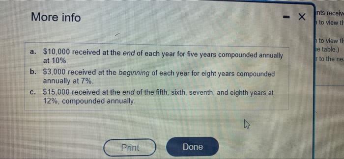 Solved Requirement Using the appropriate future value table, | Chegg.com